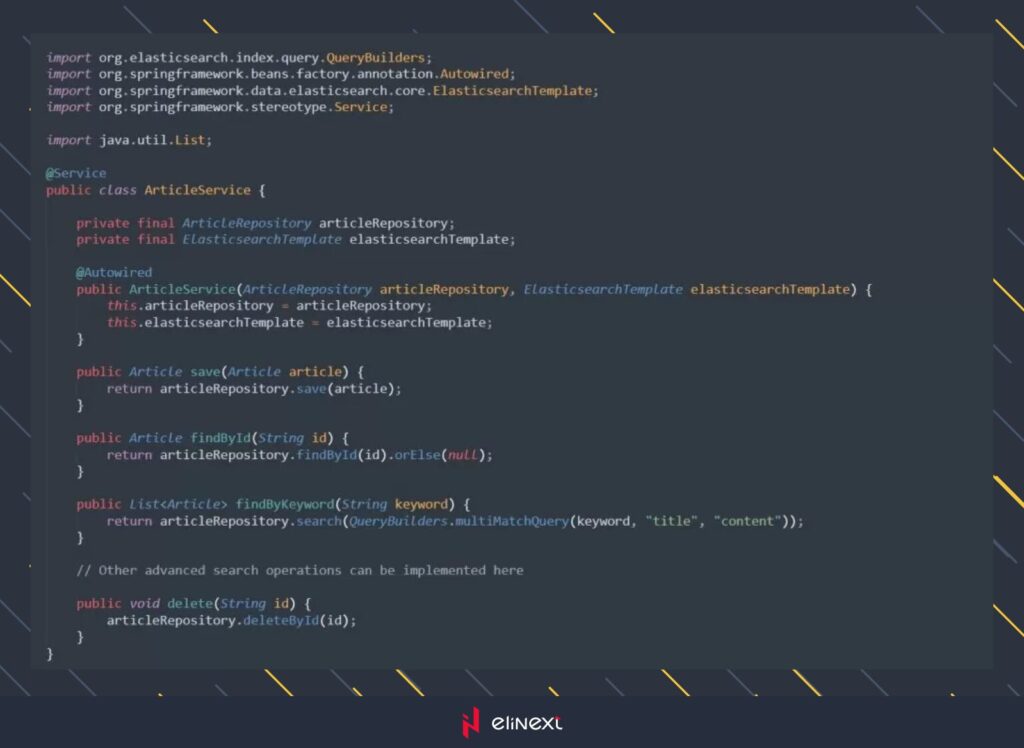 Developing a Spring Boot Application with Elasticsearch - Elinext