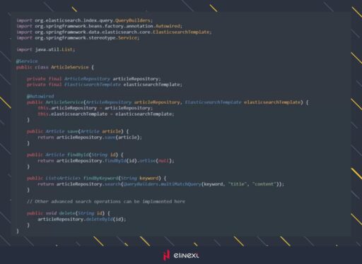 Developing a Spring Boot Application with Elasticsearch - Elinext